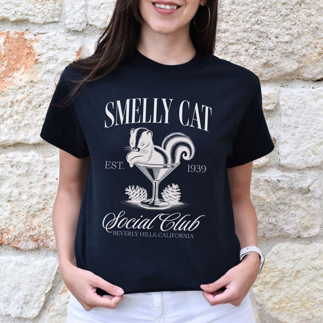 Cute Skunk Social Club Shirt for Cocktail Lover, Funny Smelly Street ...