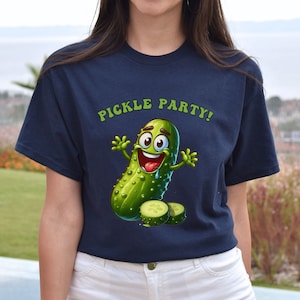 Pickle Party Dill Pickle Shirt for Pickle Lover, Funny Canning Tee ...