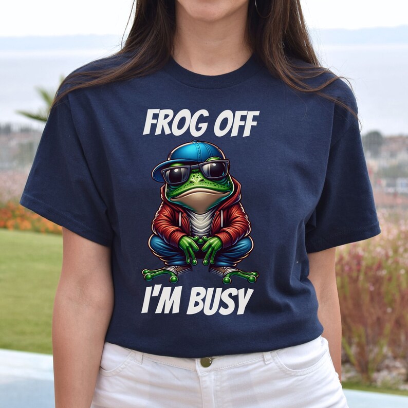 Cute Frog Shirt, Adorable Frog off I'm Busy T-shirt, Funny Amphibian ...