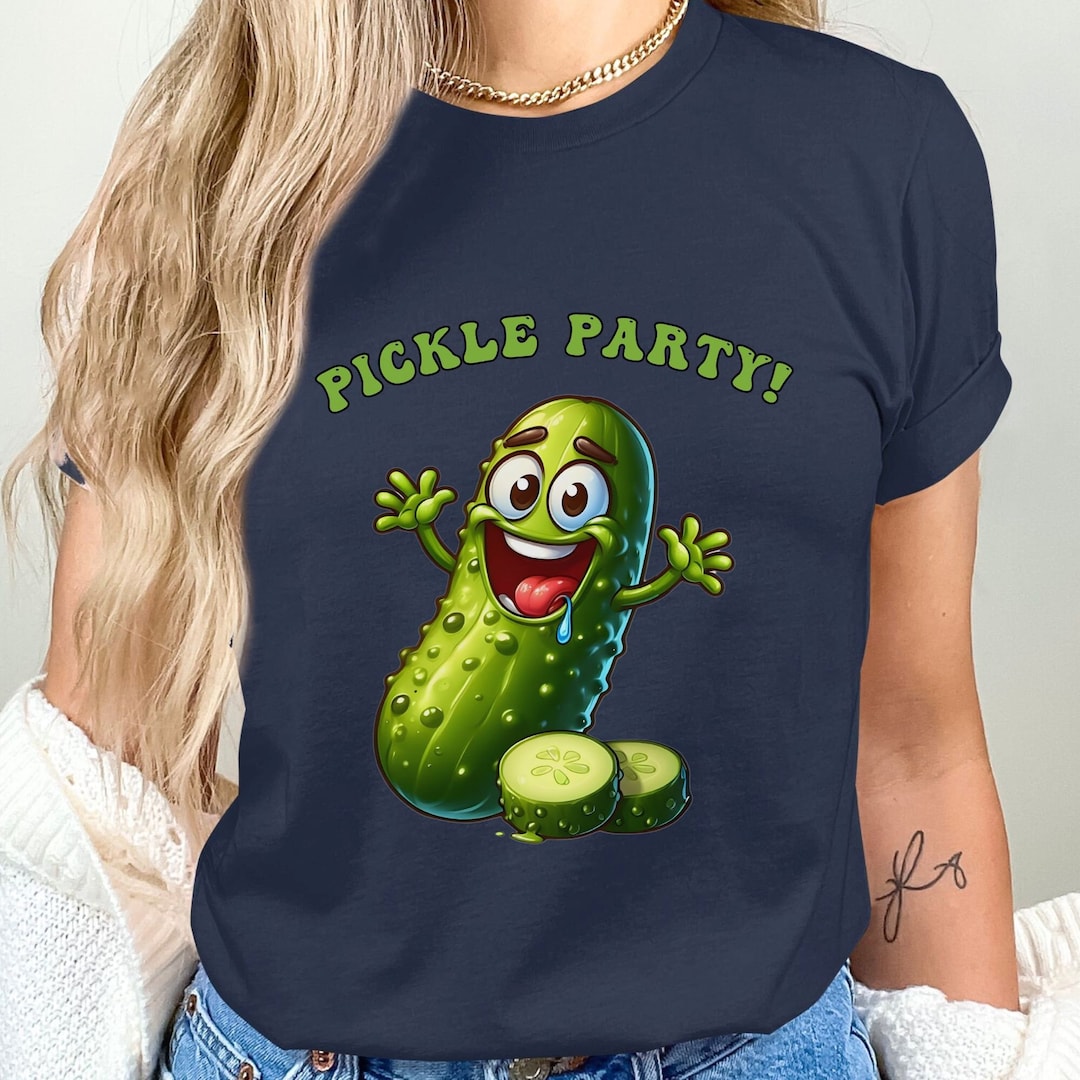 Pickle Party Dill Pickle Shirt for Pickle Lover, Funny Canning Tee ...