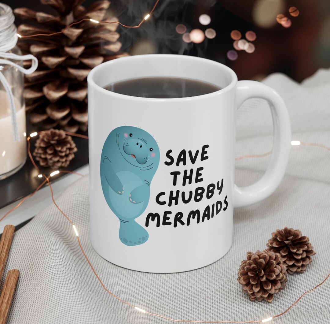 Save the Manatee Mug, Save Cute Manatee Coffee Cup, Marine Biologist ...