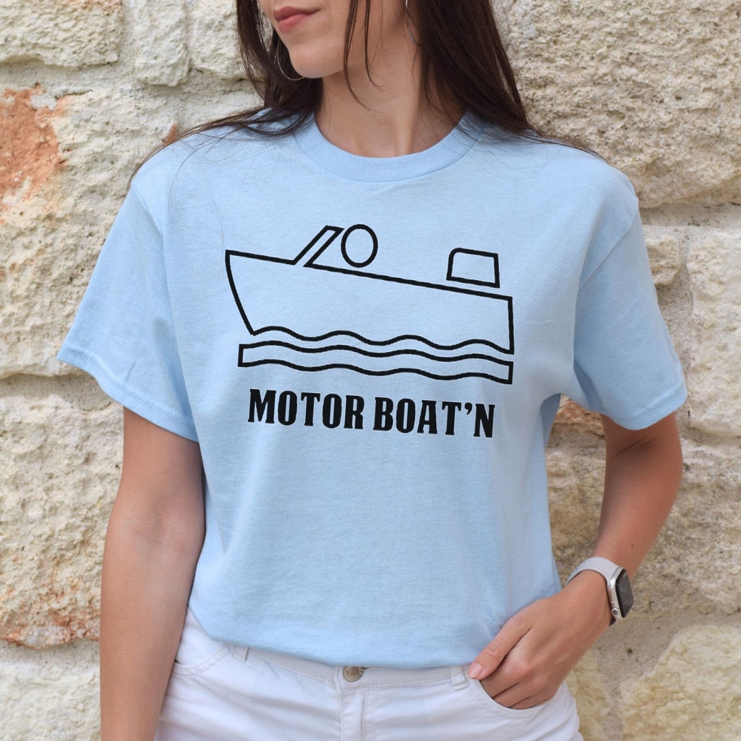 Funny Motor Boating Shirt, 2024 Summer Vacation Shirt, Water Fun Boat ...