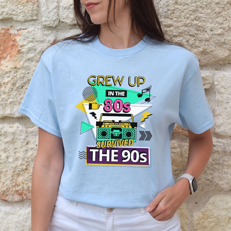Funny Retro Gen X Shirt, 1980 Generation X T-shirt, Grew up in the 80s ...