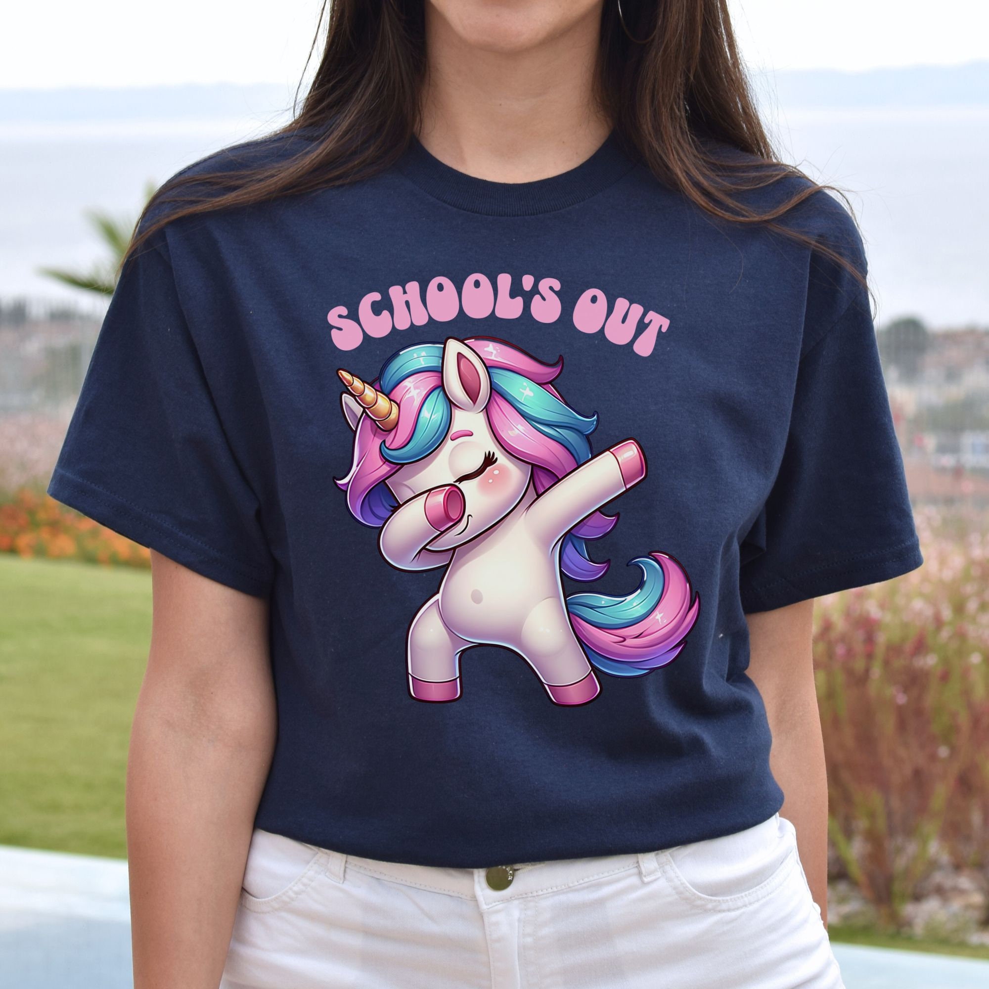 Dabbing Unicorn Schools Out Teacher Shirt, Teacher Retirement T-shirt, Educators Gift, Teacher ...