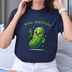 Funny Dill Pickle Shirt for Pickle Lover, Cute Canning Tee, Canned Food ...