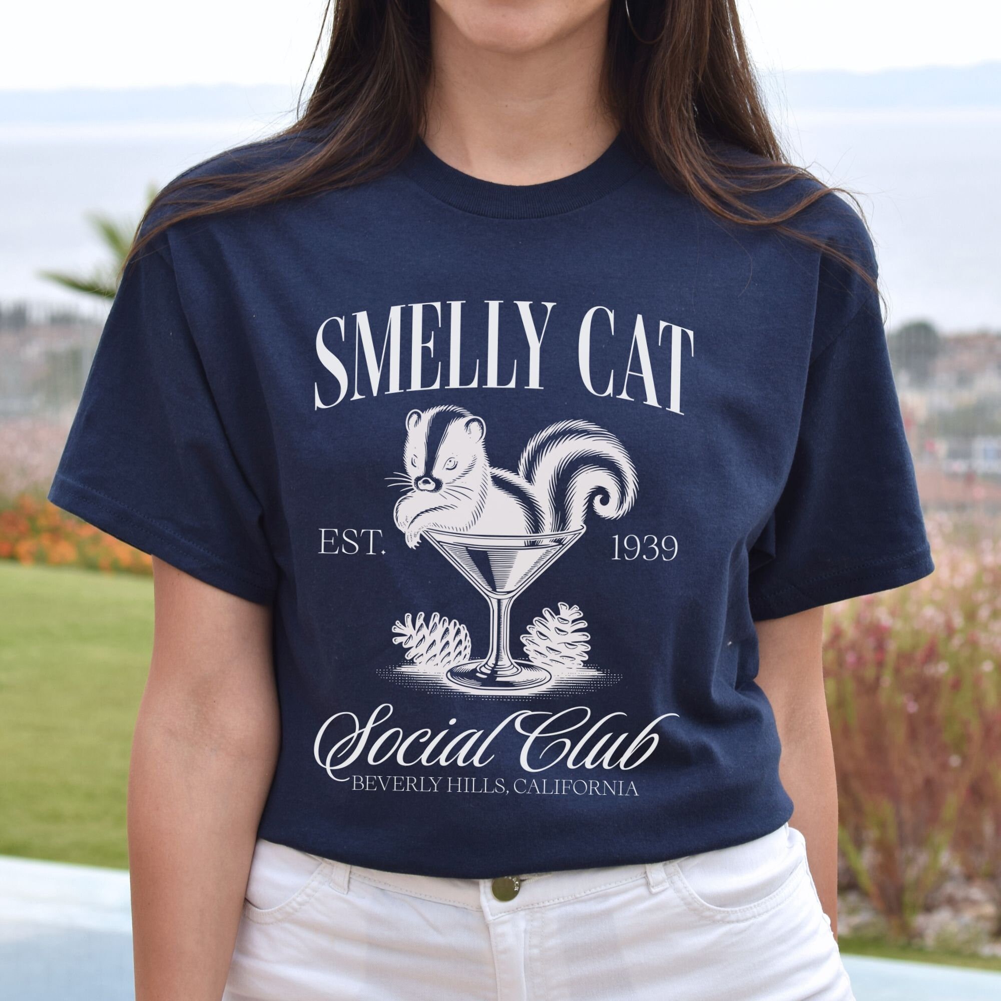 Cute Skunk Social Club Shirt for Cocktail Lover, Funny Smelly Street ...