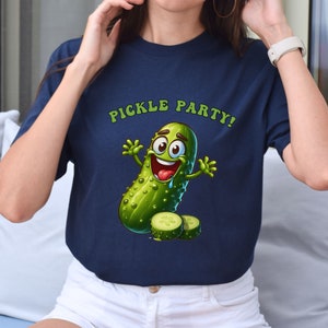 Pickle Party Dill Pickle Shirt for Pickle Lover, Funny Canning Tee ...