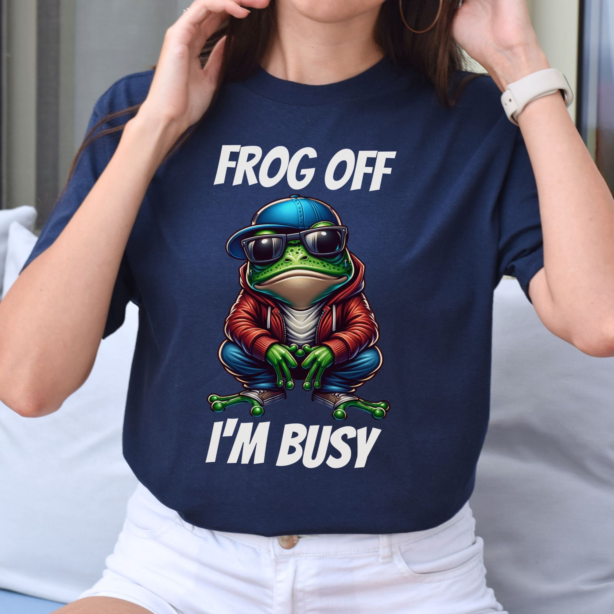 Cute Frog Shirt, Adorable Frog off I'm Busy T-shirt, Funny Amphibian ...
