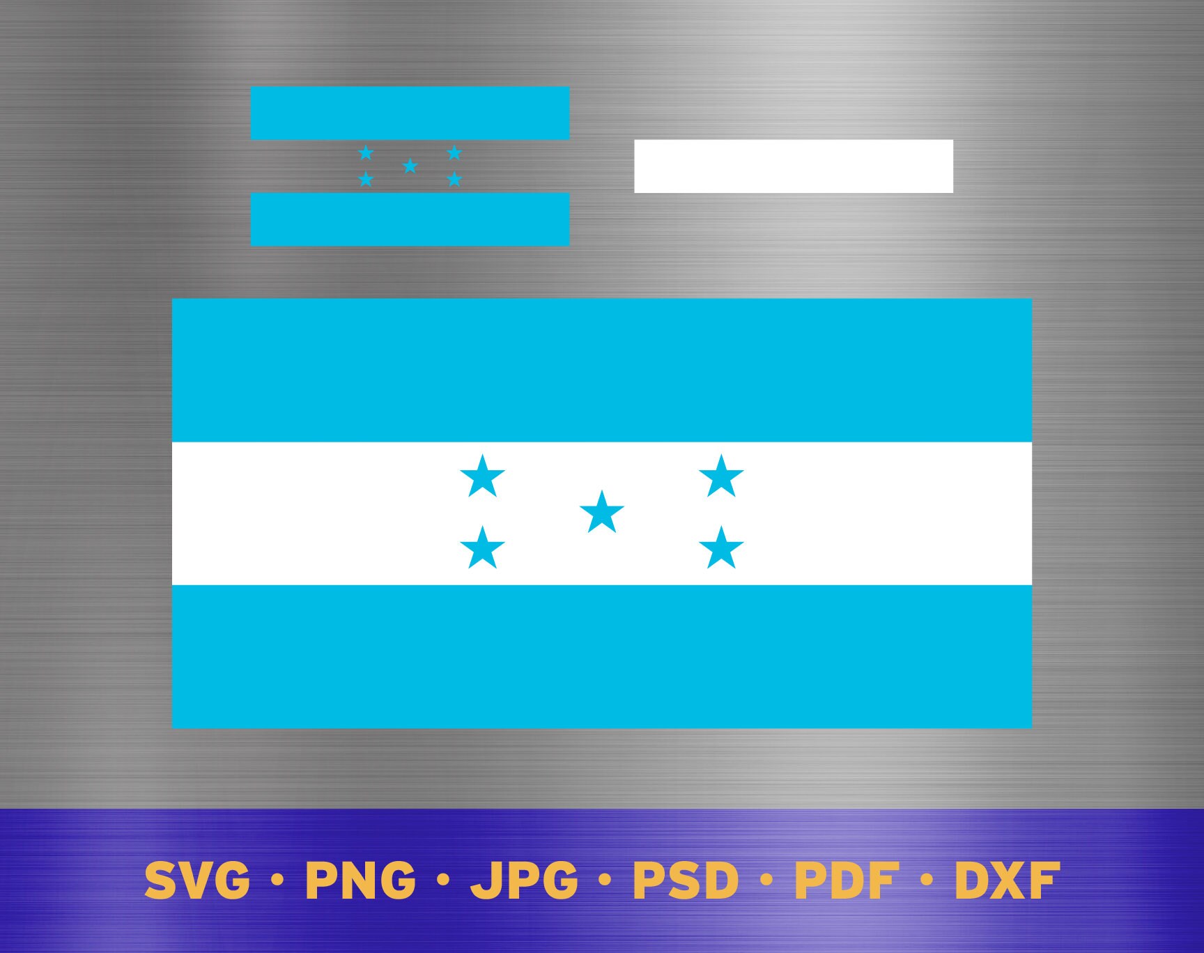 Honduras Flag Svg Layered, Honduran Flag Svg, Honduran Flag Cricut ...