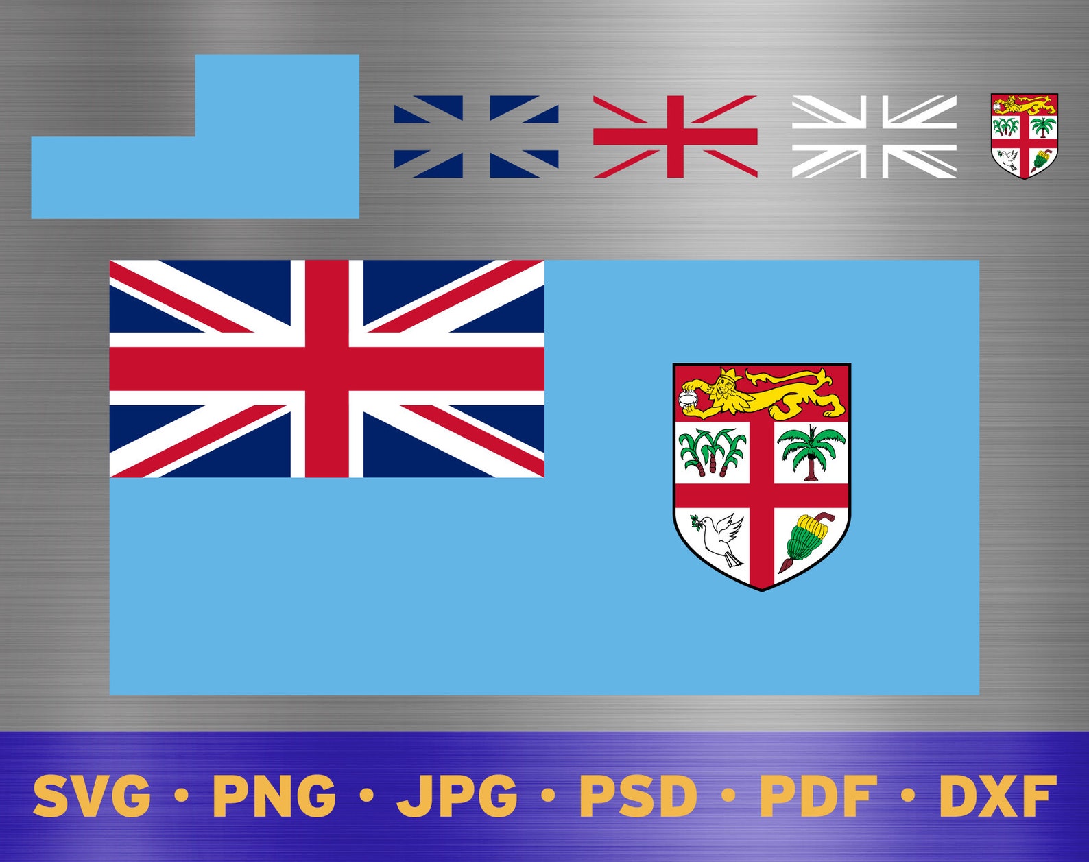Fiji Flag Svg Layered Fijian Flag Svg Fijian Flag Cricut - Etsy
