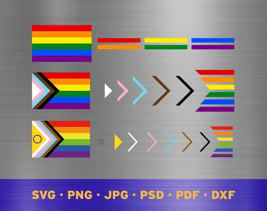 Pride Flag Svg Layered, Rainbow Flag Svg, Rainbow Flag Cricut, Pride ...