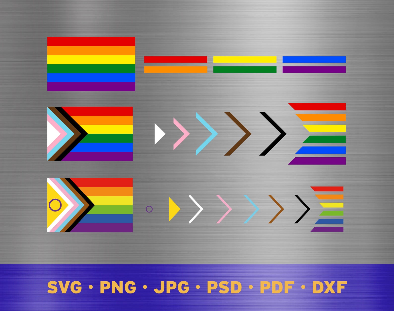 Pride Flag Svg Layered, Rainbow Flag Svg, Rainbow Flag Cricut, Pride ...