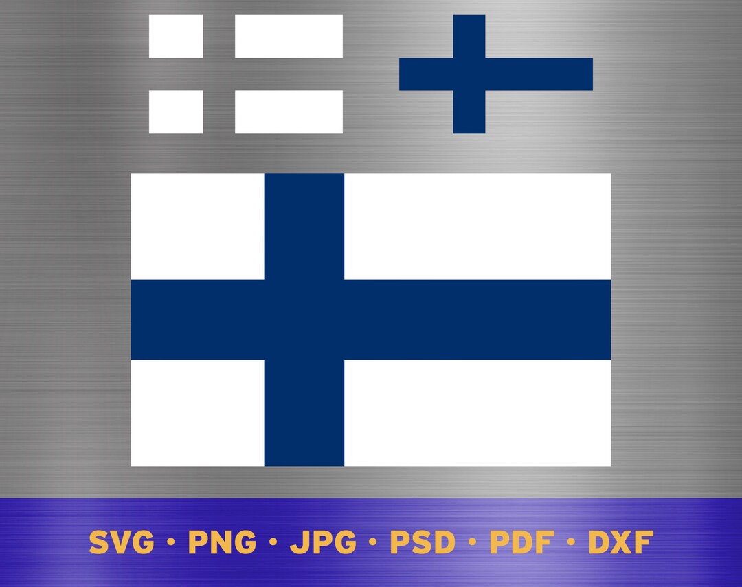 Finland Flag Svg Layered, Finnish Flag Svg, Finnish Flag Cricut ...