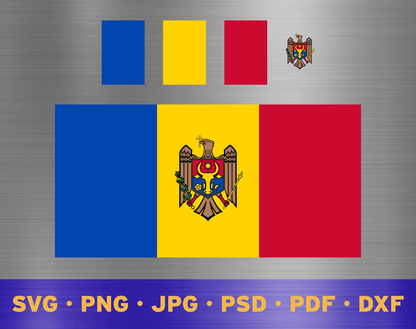 Moldova Flag Svg Layered Moldovan Flag Svg Moldovan Flag - Etsy