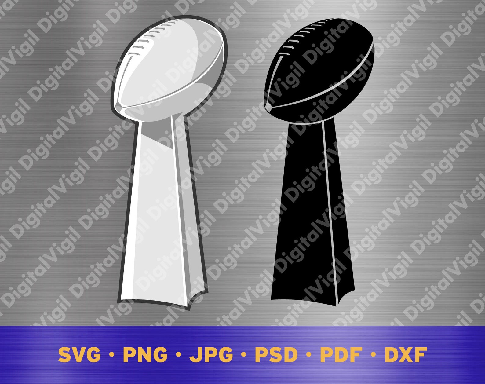 Super Bowl Trophy Svg Layered, Super Bowl Trophy Png, Super Bowl Trophy ...