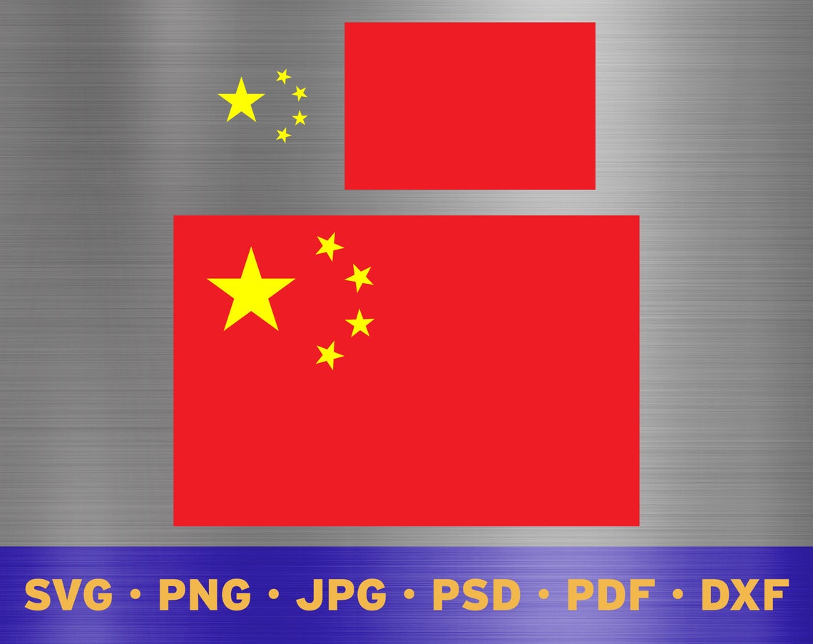 China Flag Svg Layered Chinese Flag Svg Chinese Flag Cricut - Etsy
