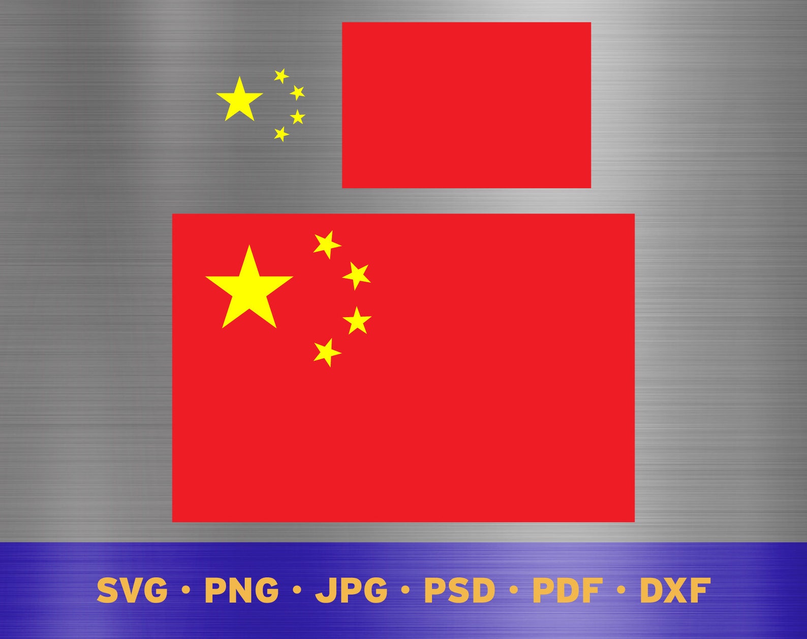 China Flag Svg Layered, Chinese Flag Svg, Chinese Flag Cricut, China ...