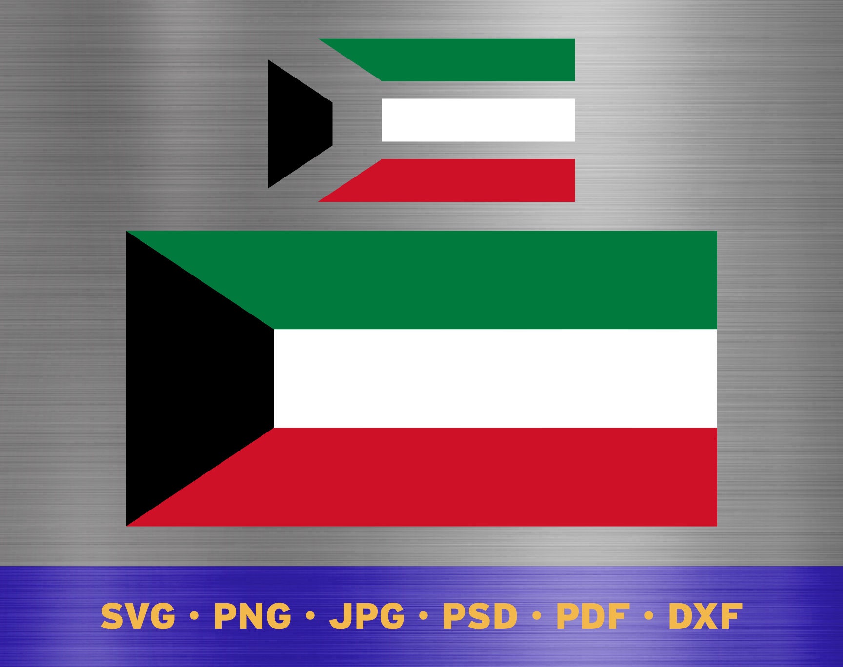 Kuwait Flag Svg Layered, Kuwaiti Flag Svg, Kuwaiti Flag Cricut, Kuwait ...