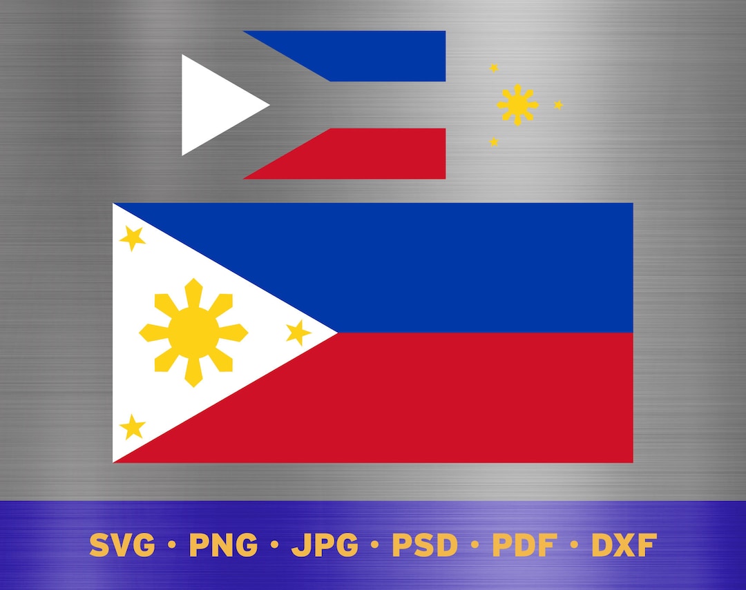 Philippines Flag Svg Layered, Filipino Flag Svg, Filipino Flag Cricut ...