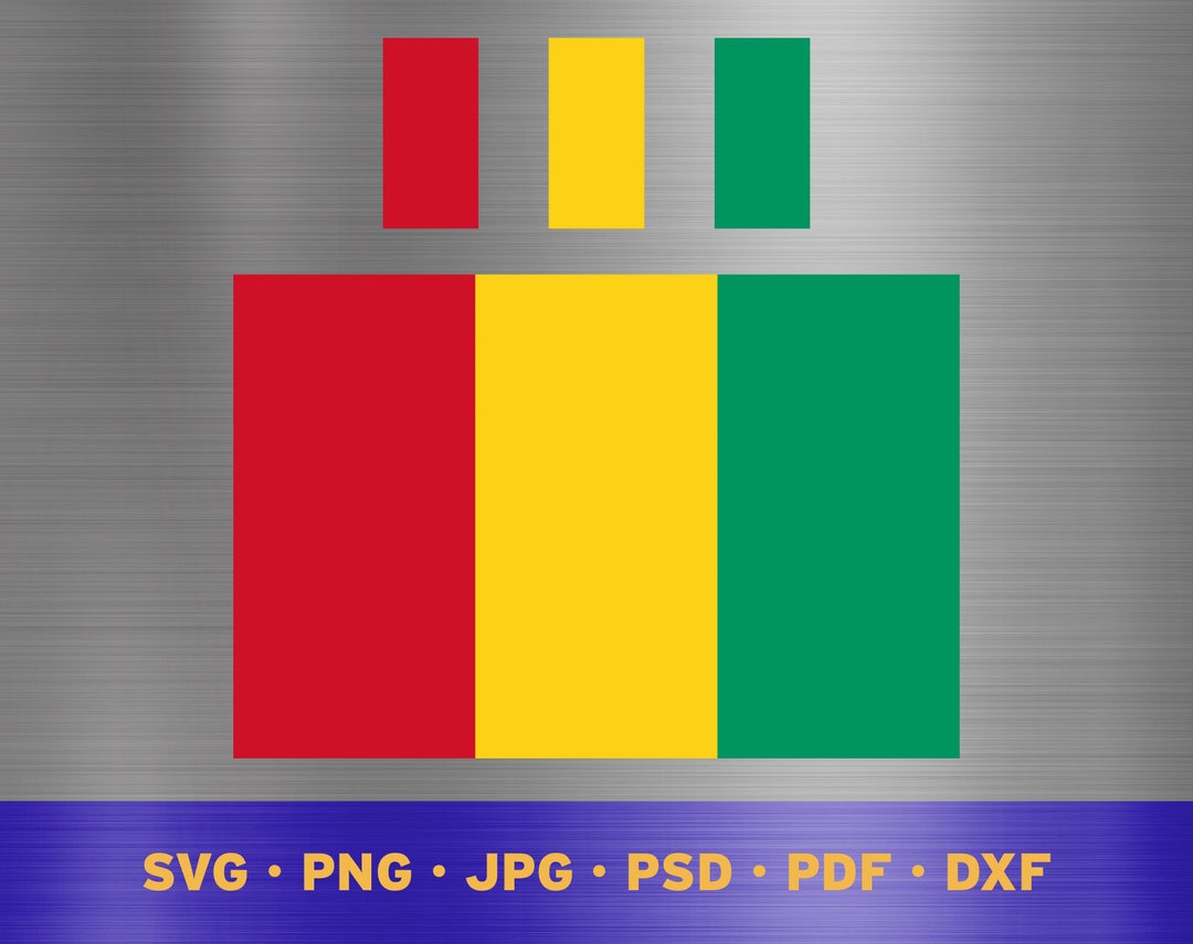 Guinea Flag Svg Layered, Guinean Flag Svg, Guinean Flag Cricut, Guinea ...
