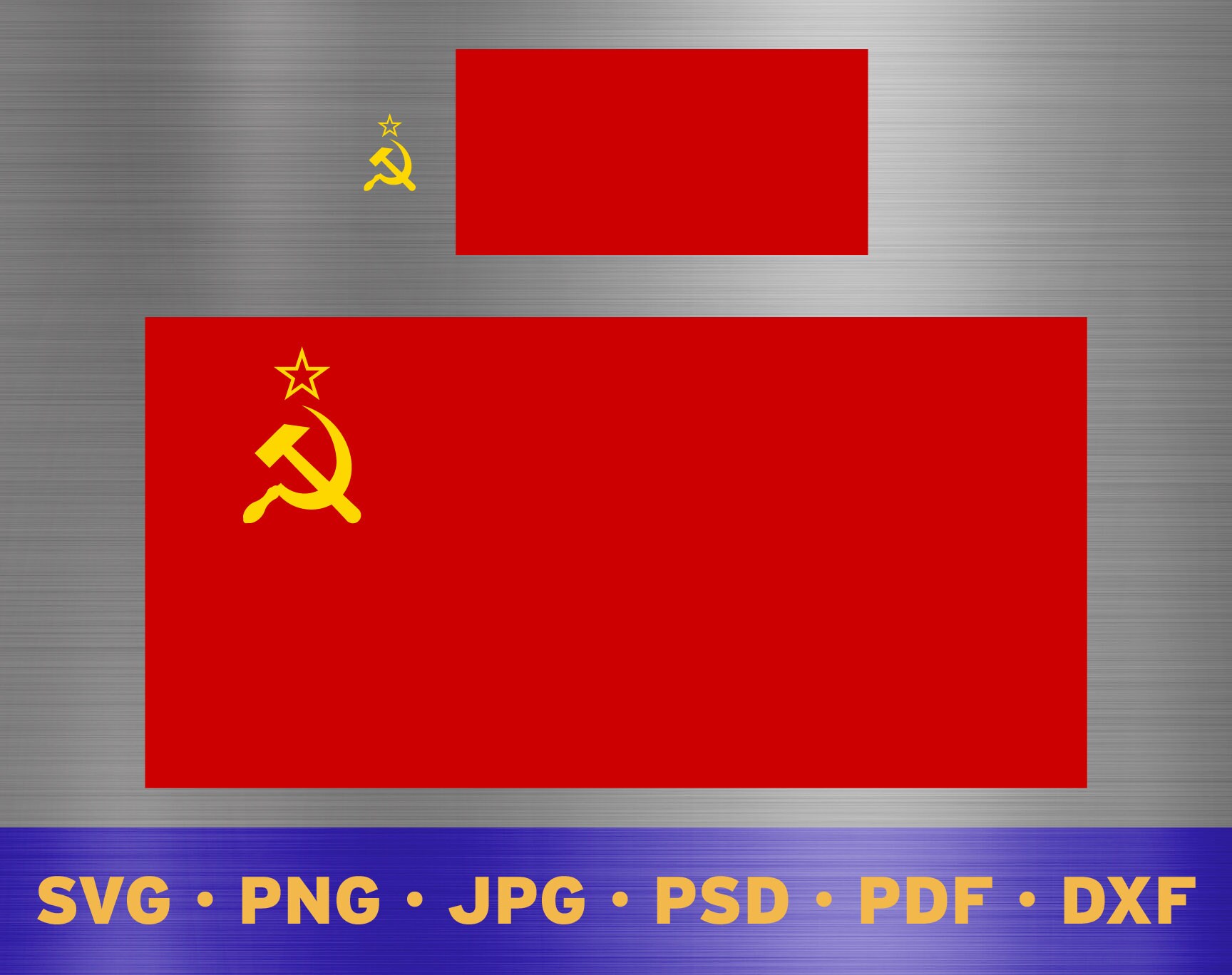 Soviet Union Flag Svg Layered Soviet Flag Svg Soviet Flag - Etsy