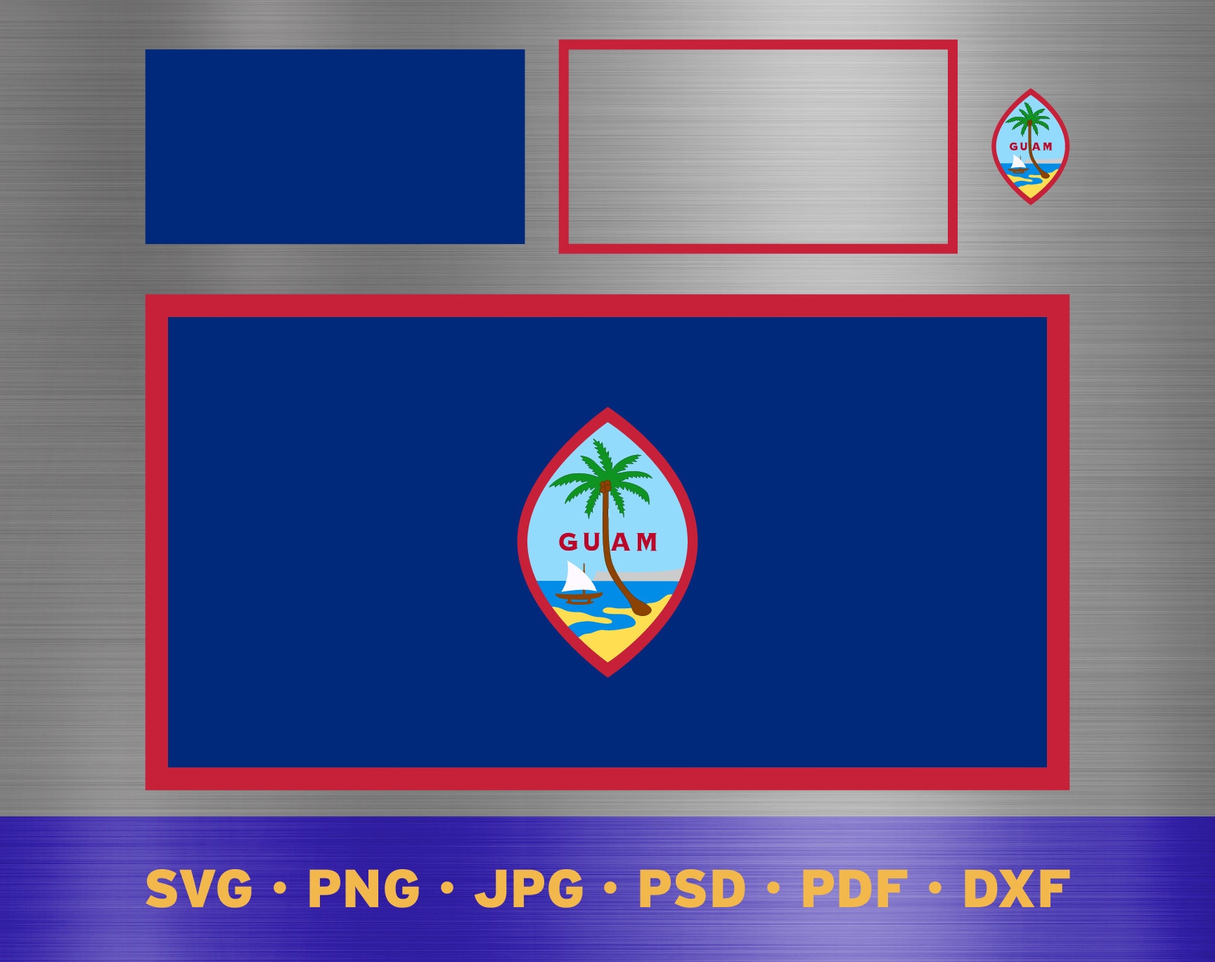 Guam Flag Svg Layered, Guamanian Flag Svg, Guamanian Flag Cricut, Guam ...