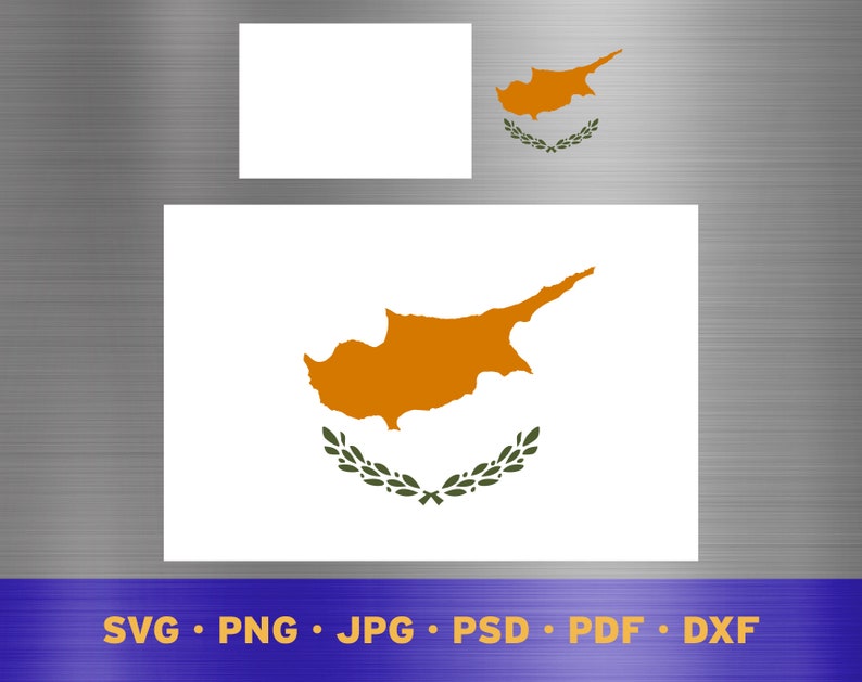 Cyprus Flag Svg Layered, Cypriot Flag Svg, Cypriot Flag Cricut, Cyprus ...