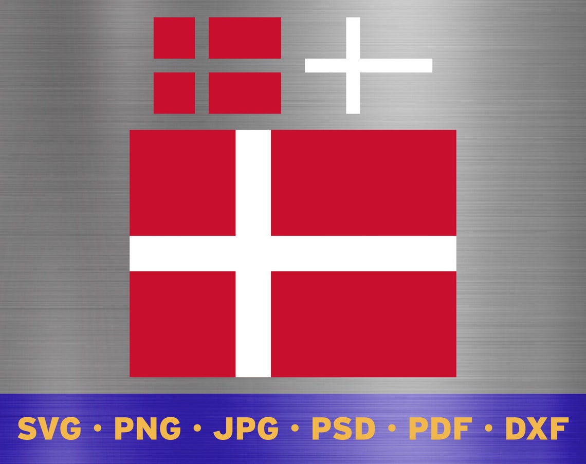 Denmark Flag Svg Layered Danish Flag Svg Danish Flag Cricut - Etsy