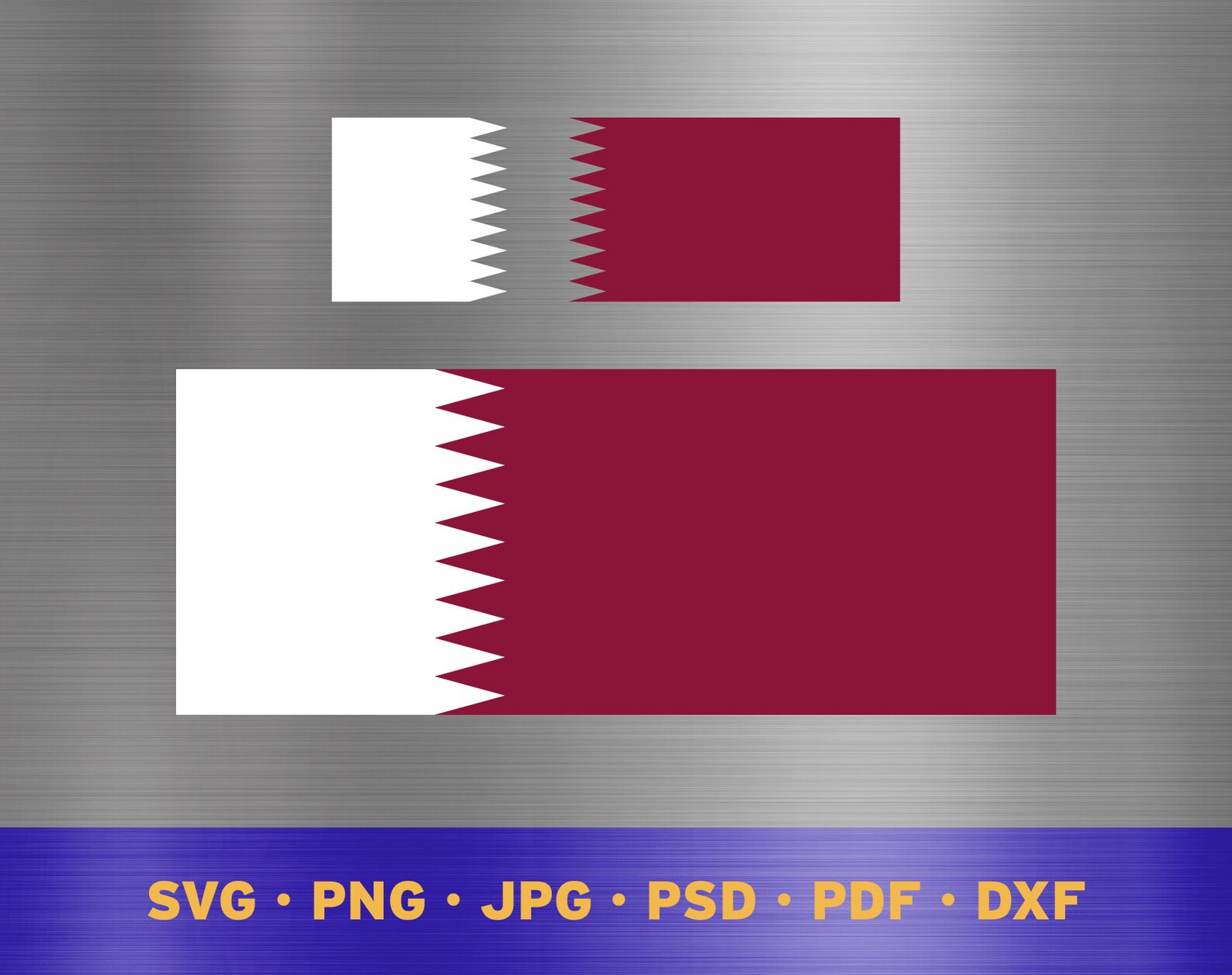 Qatar Flag Svg Layered, Qatari Flag Svg, Qatari Flag Cricut, Qatar Flag ...