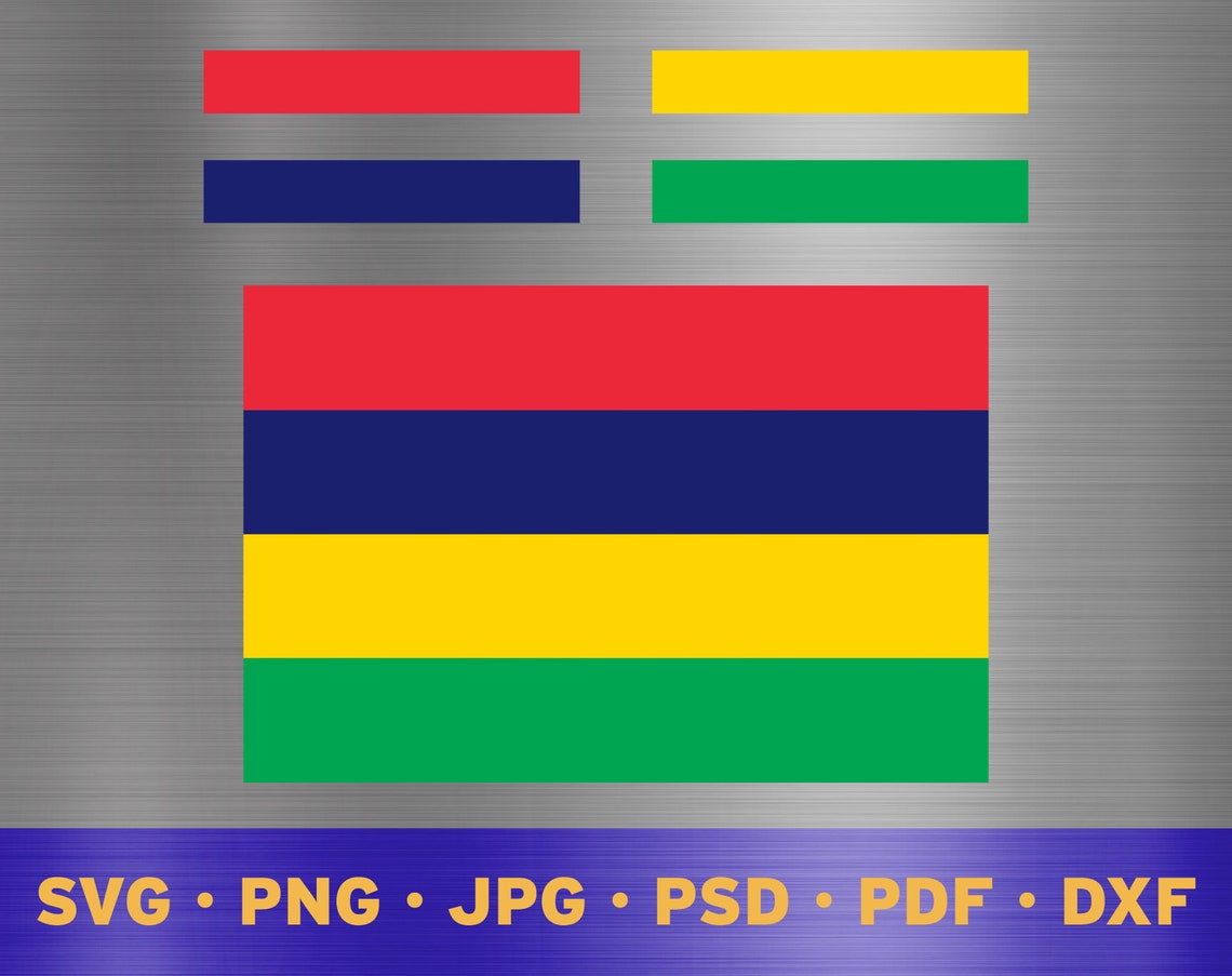 Mauritius Flag Svg Layered Mauritian Flag Svg Mauritian Flag - Etsy