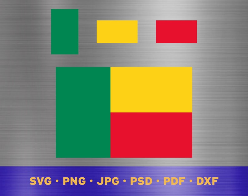 Benin Flag Svg Layered, Beninese Flag Svg, Beninese Flag Cricut, Benin ...