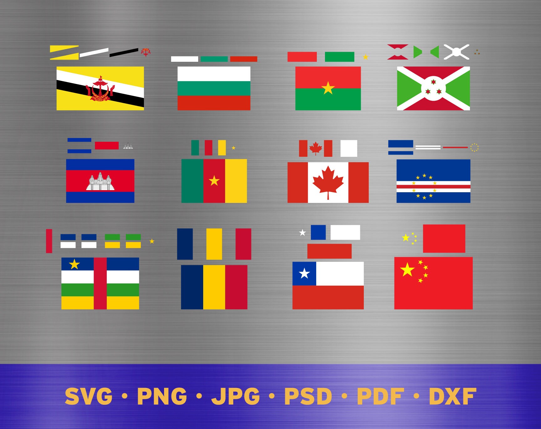 All Flags of the World Svg Layered, All Flags of the World Png, Every Nation's Flags Svg Layered ...