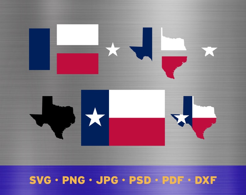 Texas State Flag Svg Layered, Texas State Flag Cricut, Texas State Flag ...
