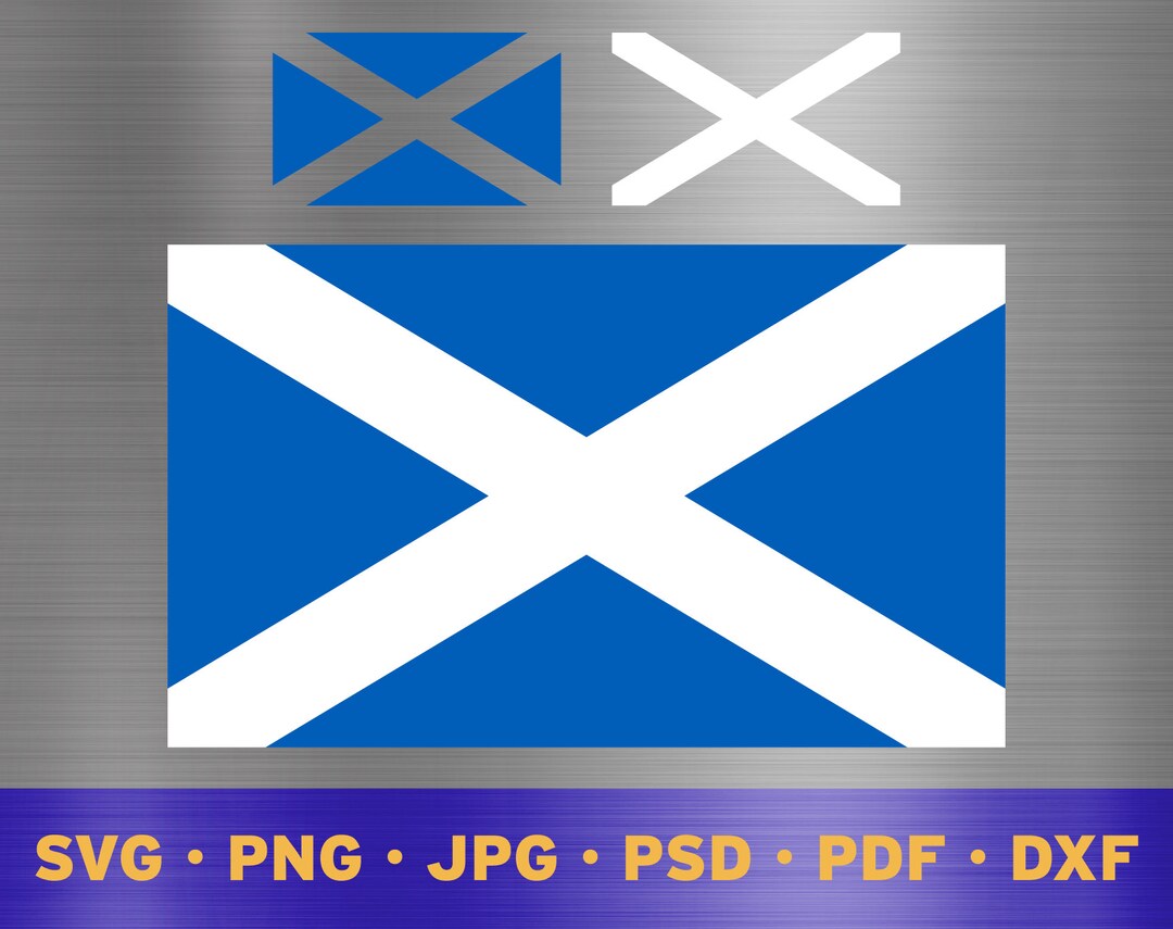 Scotland Flag Svg Layered Scottish Flag Svg Scottish Flag - Etsy