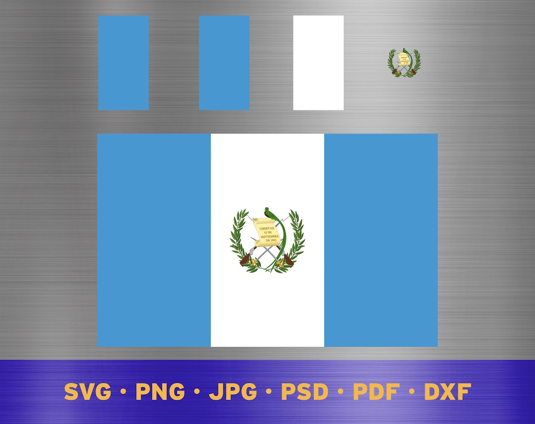 Guatemala Flag Svg Layered, Guatemalan Flag Svg, Guatemalan Flag Cricut ...