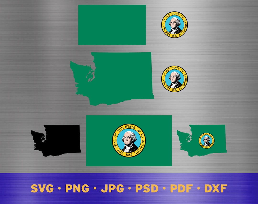 Washington State Flag Svg Layered, Washington State Flag Cricut ...