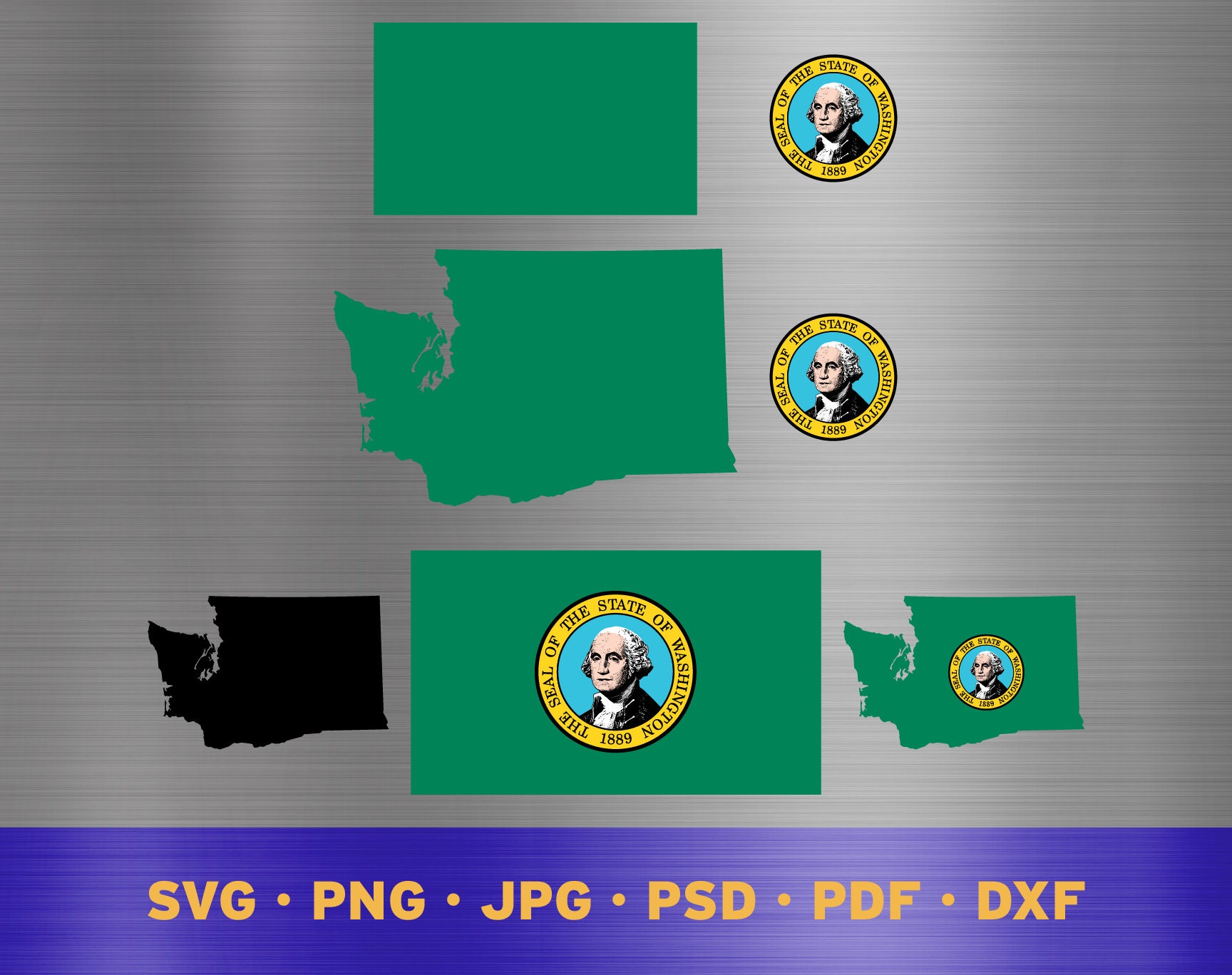 Washington State Flag Svg Layered, Washington State Flag Cricut ...