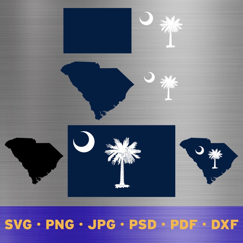 Sc State Flag - Etsy