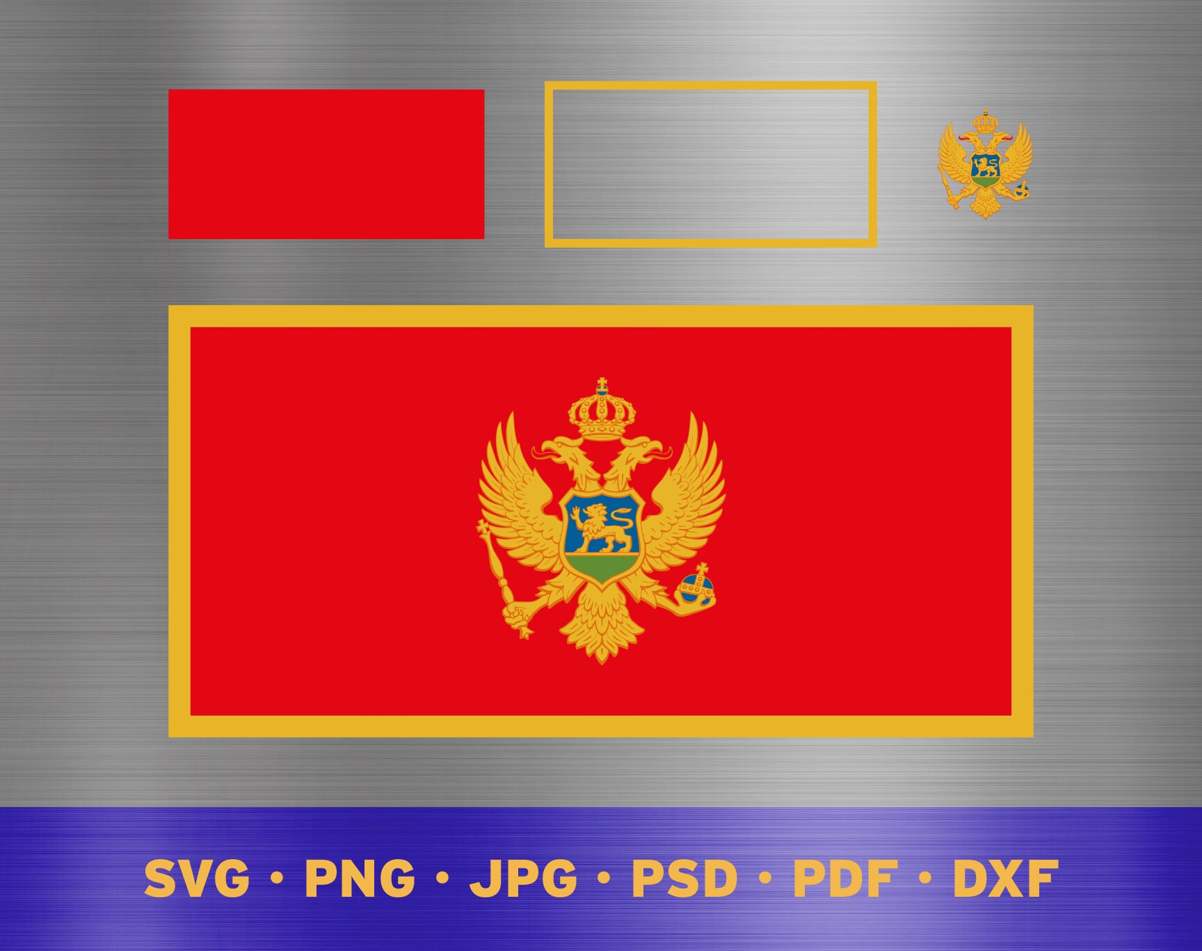 Montenegro Flag Svg Layered, Montenegrin Flag Svg, Montenegrin Flag ...