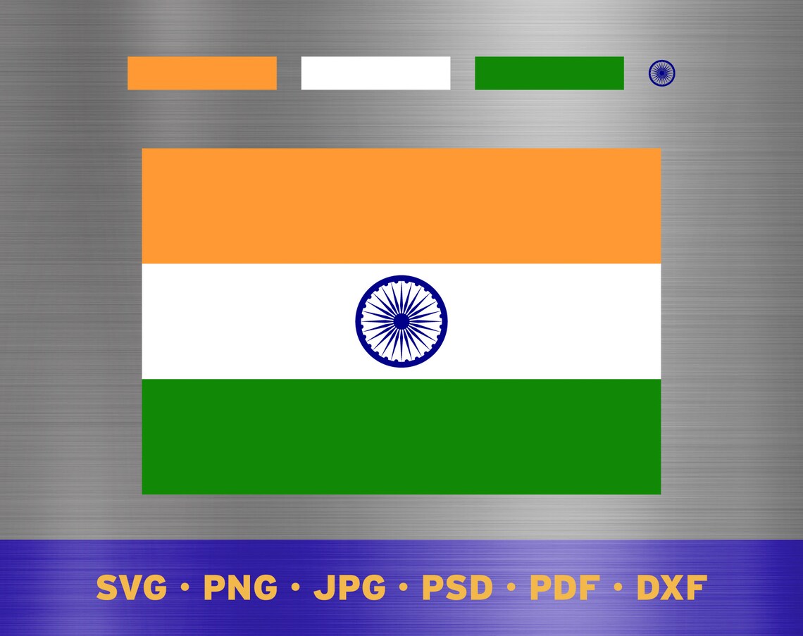 India Flag Svg Layered, Indian Flag Svg, Indian Flag Cricut, India Flag ...