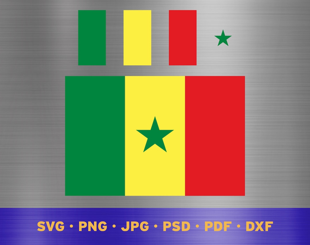 Senegal Flag Svg Layered, Senegalese Flag Svg, Senegalese Flag Cricut ...