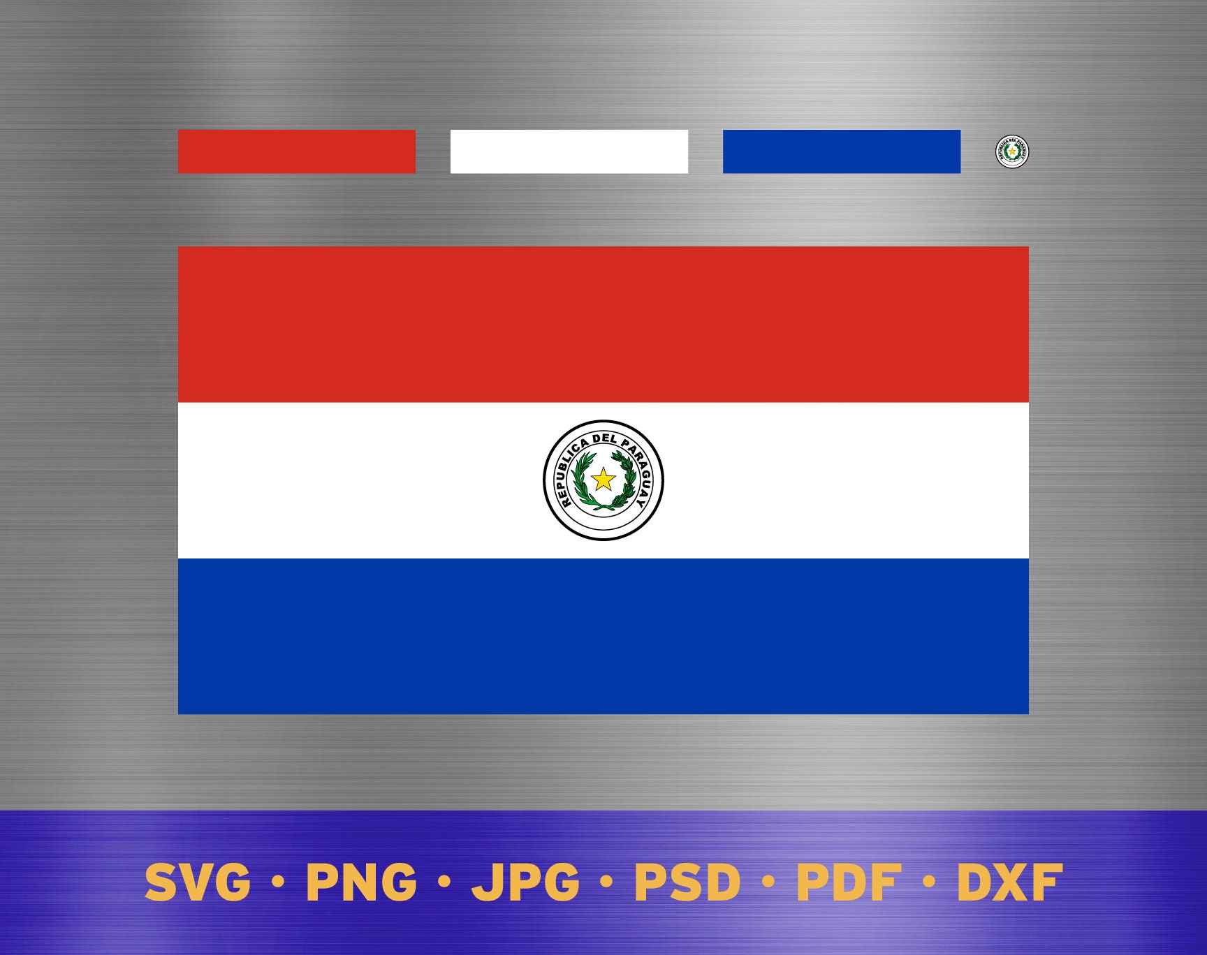 Paraguay Flag Svg Layered, Paraguayan Flag Svg, Paraguayan Flag Cricut ...