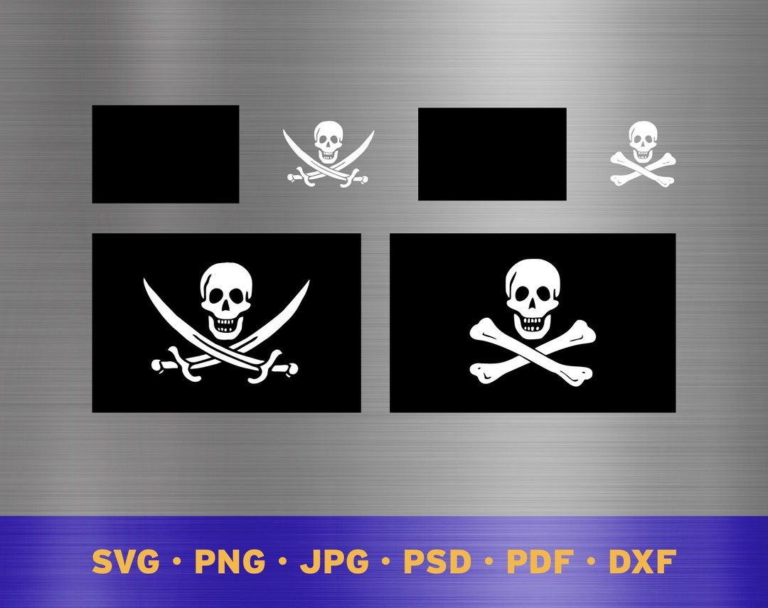 Jolly Roger Flag Svg Layered, Pirate Flag Svg, Pirate Flag Cricut ...