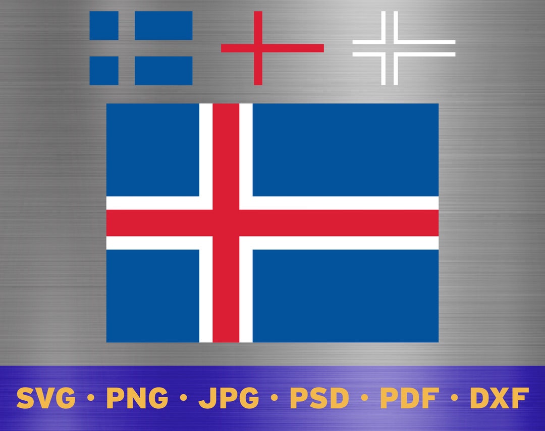 Iceland Flag Svg Layered Icelandic Flag Svg Icelandic Flag - Etsy