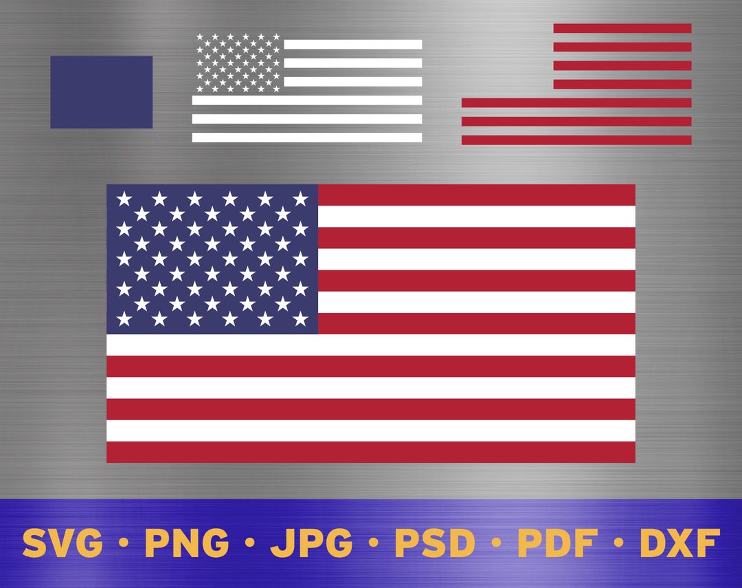 American Flag Svg Layered USA Flag Svg US Flag Svg American - Etsy