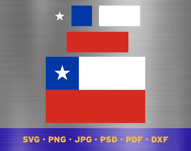 Chile Flag Svg Layered, Chilean Flag Svg, Chilean Flag Cricut, Chile ...
