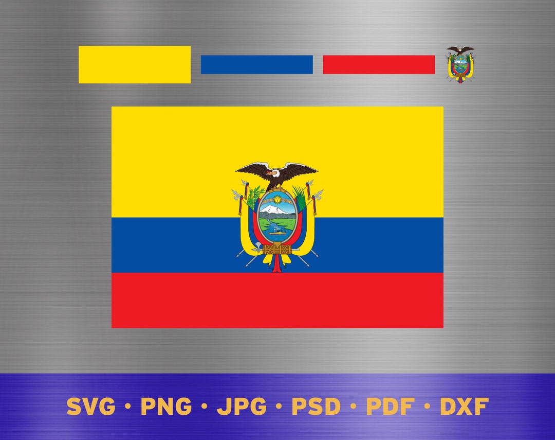 Ecuador Flag Svg Layered, Ecuadorian Flag Svg, Ecuadorian Flag Cricut ...