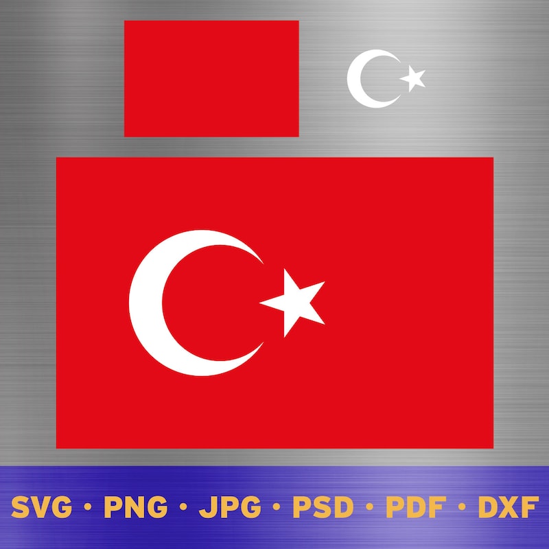 Turkish Flag Wall Art - Etsy