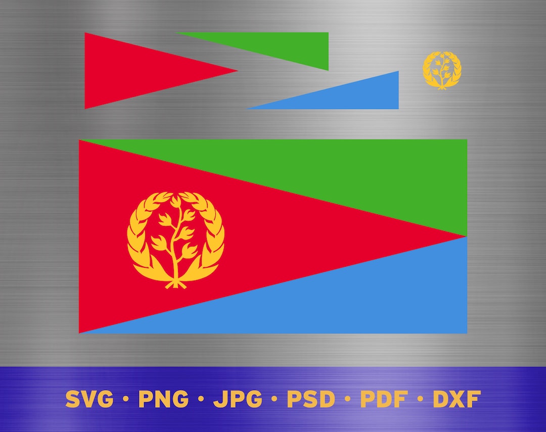 Eritrea Flag Svg Layered Eritrean Flag Svg Eritrean Flag Cricut