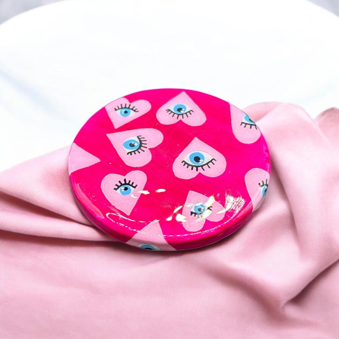 Custom Miniverse Table Pink Heart Eye Design - Etsy